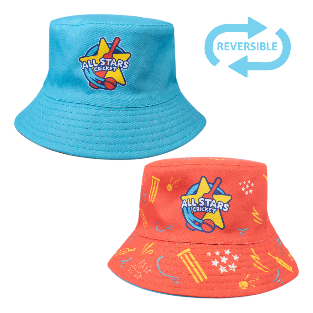 All Stars Cricket Reversible Participant Bucket Hat – All Stars Cricket ...